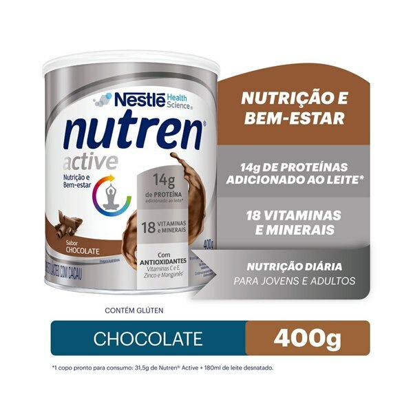 NUTREN ACTIVE SABOR CHOCOLATE 400G - Ultrafarma