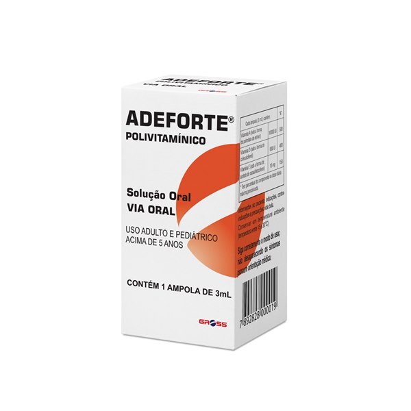 ADEFORTE ORAL 1 AMPOLA 3ML - Ultrafarma
