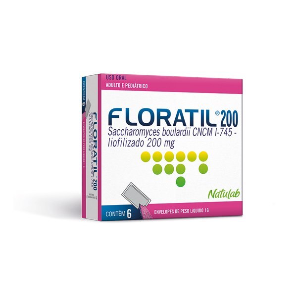 FLORATIL 200MG ADULTO E PEDIÁTRICO 6 ENVELOPES DE 1G - Ultrafarma