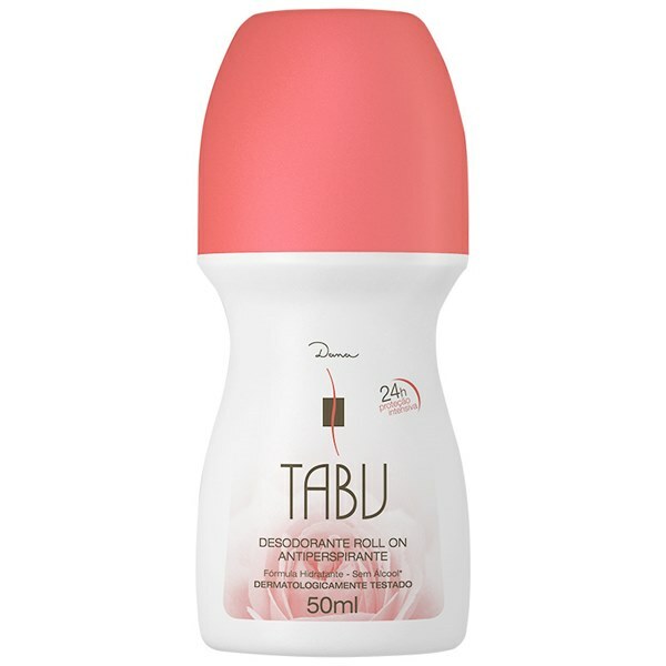 Desodorante Antiperspirante Roll-On Tabu Tradicional 24H 50Ml - Ultrafarma