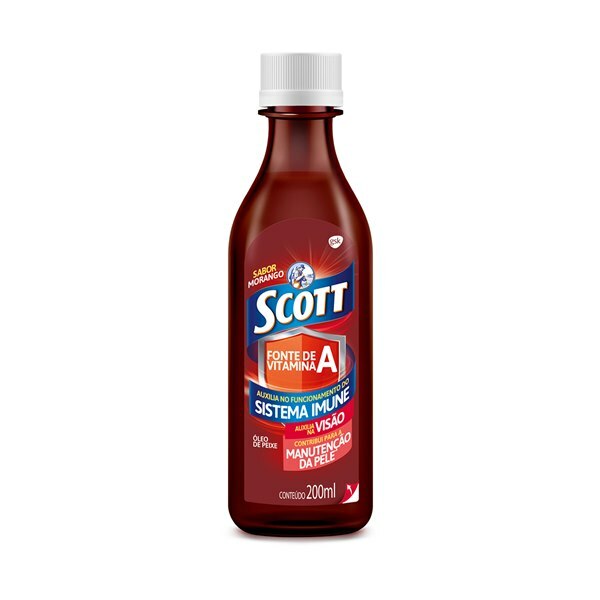 EMULSÃO SCOTT SABOR MORANGO 200ML - Ultrafarma