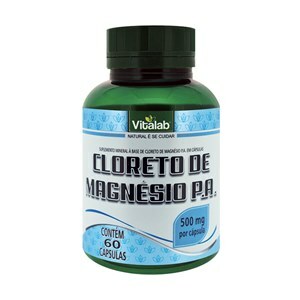 MAGNÉSIO CLORETO 500MG VITALAB 60 CÁPSULAS - Ultrafarma