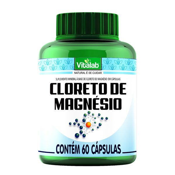Magnésio Cloreto 500Mg Vitalab 60 Cápsulas - Ultrafarma