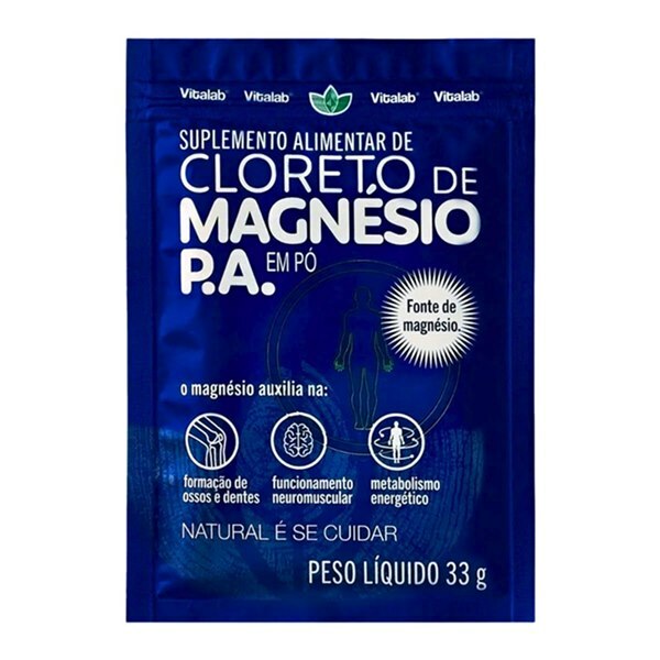 MAGNÉSIO P.A. CLORETO VITALAB SACHÊ 33G - Ultrafarma