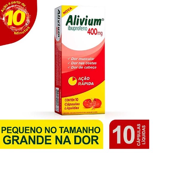 ALIVIUM 400MG 10 CÁPSULAS - Ultrafarma
