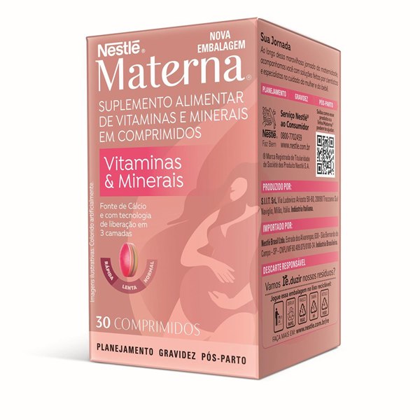 Materna 30 Comprimidos - Ultrafarma