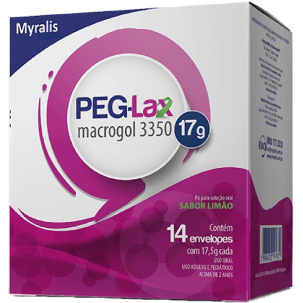 Peg-Lax 17G 14 Envelopes Sabor Limão - Ultrafarma