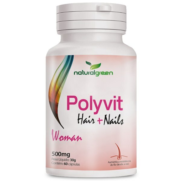 Polyvit Hair+Nails Naturalgreen 60 Cápsulas - Ultrafarma