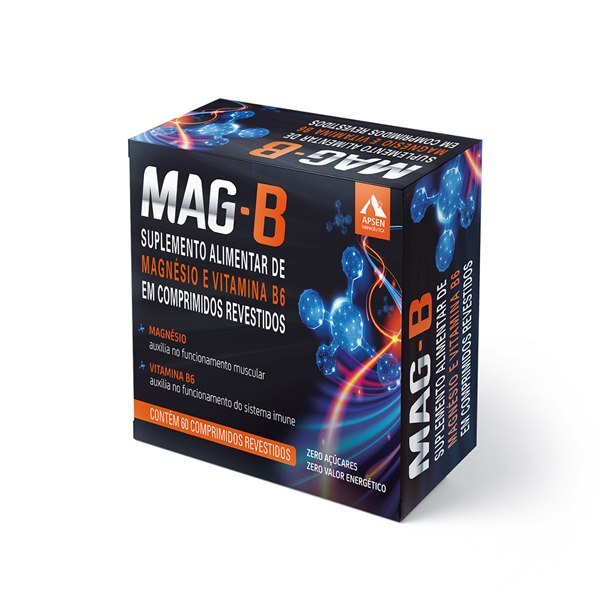 MAG B - MAGNÉSIO E VITAMINA B6 60 COMPRIMIDOS - Ultrafarma
