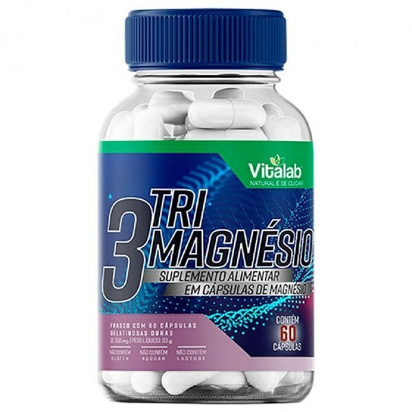 Magnésio Tri Vitalab 60 Cápsulas - Ultrafarma
