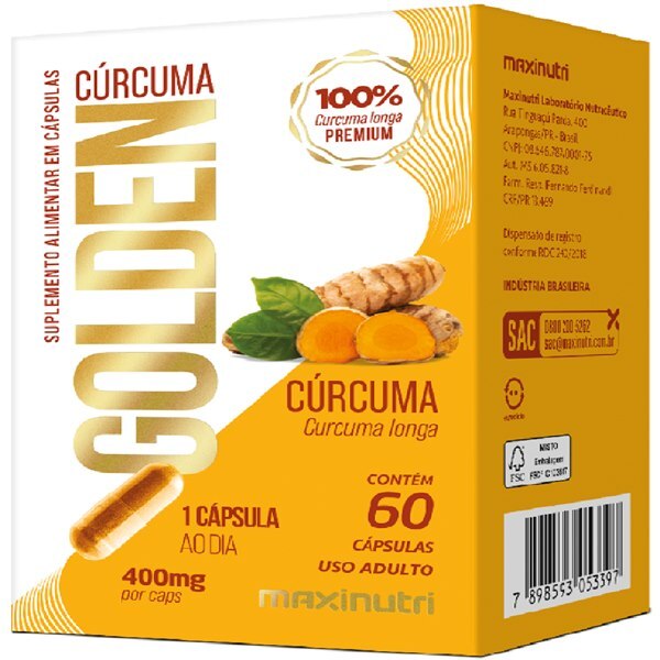 CÚRCUMA GOLDEN 60 CÁPSULAS - Ultrafarma