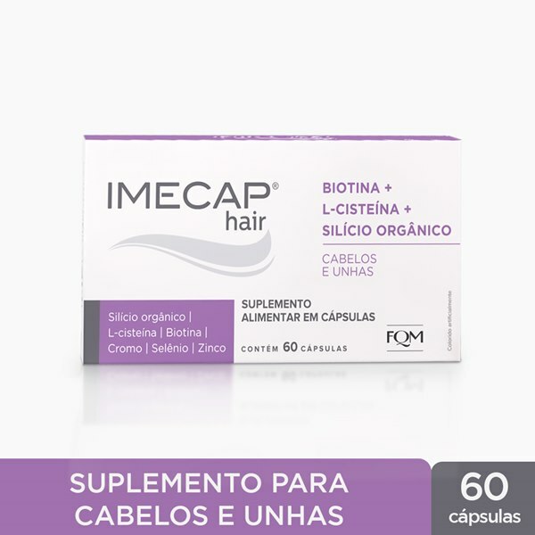 IMECAP HAIR SILÍCIO ORGÂNICO 60 CÁPSULAS - Ultrafarma
