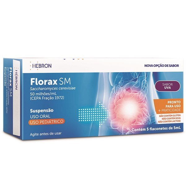 FLORAX SM PEDIÁTRICO UVA SUSPENSÃO ORAL 5 FLACONETES 5ML - Ultrafarma