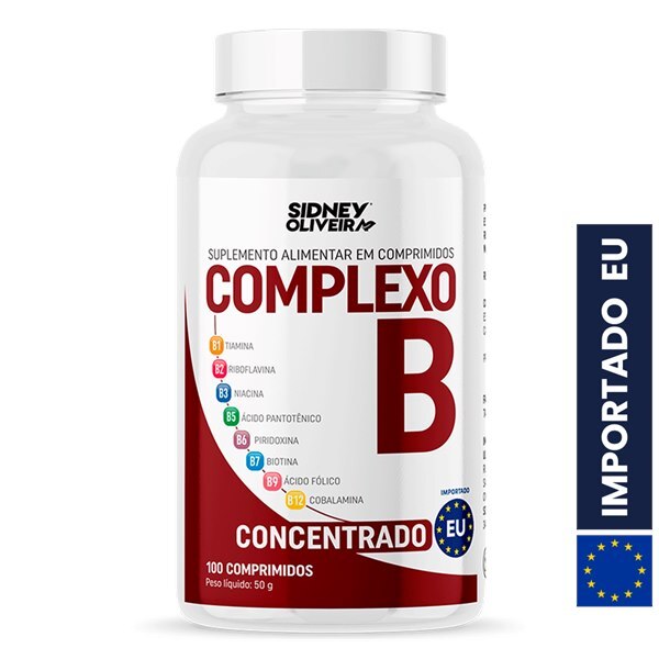 COMPLEXO B CONCENTRADO 100 COMPRIMIDOS UNIÃO EUROPEIA SIDNEY OLIVEIRA ...