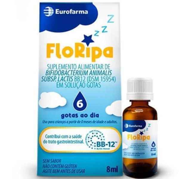 Floripa Probiótico Bb12 Solução Gotas Sem Sabor 8Ml - Ultrafarma