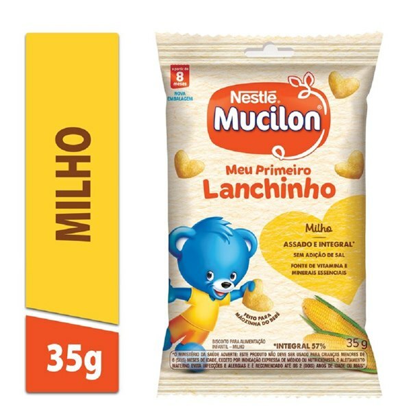 MUCILON MEU PRIMEIRO LANCHINHO TRADICIONAL NESTLÉ SNACK 35G - Ultrafarma