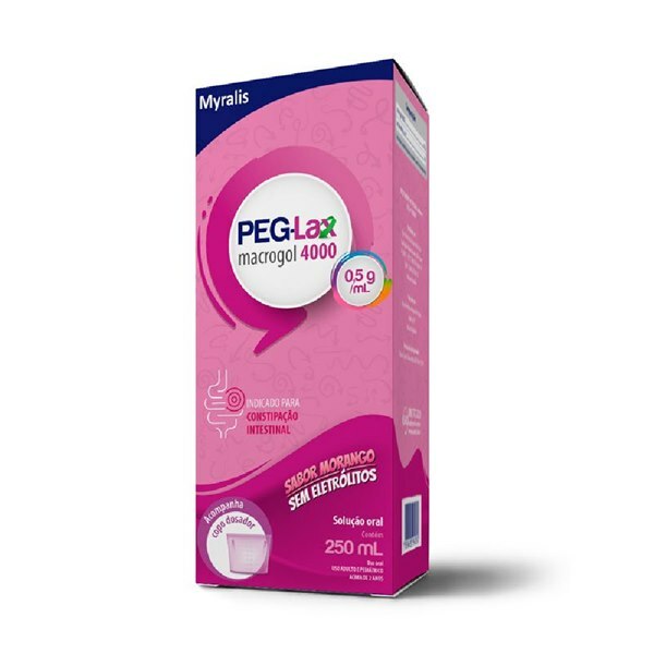 PEG LAX MACROGOL 4000 0,5G/ML SOLUÇÃO ORAL 250ML - Ultrafarma