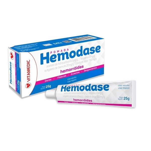 Hemodase Pomada 1 Aplicador 25G - Ultrafarma