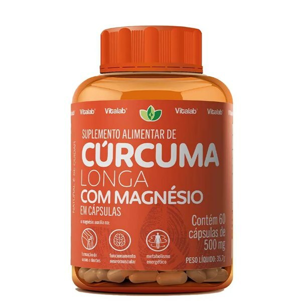 Cúrcuma Longa Com Magnésio Vitalab 60 Cápsulas - Ultrafarma