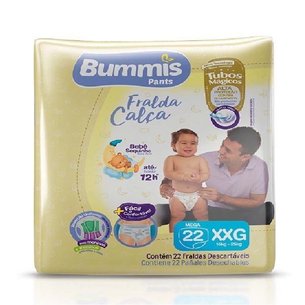 FRALDA CALÇA BUMMIS PANTS TUBOS MEGA XXG 22 UNIDADES - Ultrafarma FRALDA CALÇA BUMMIS PANTS TUBOS MEGA XXG 22 UNIDADES - Ultrafarma
