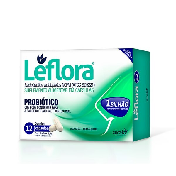 LEFLORA 1 BILHÃO MICROORGANISMOS VIVOS 12 CÁPSULAS DURAS - Ultrafarma