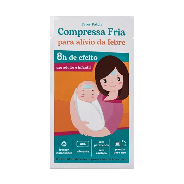 Compressa Fria Munila Passa Febre 5X12cm 1 Unidade - Ultrafarma