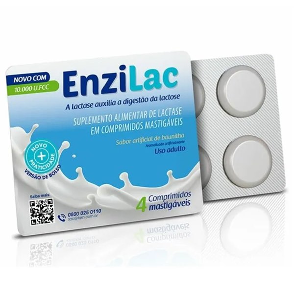Enzilac 10000Ui 4 Comprimidos - Ultrafarma