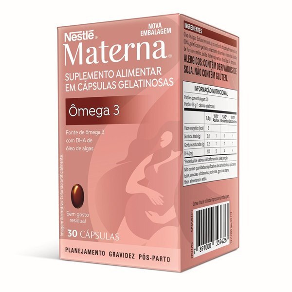 Materna Ômega 3 Dha 30 Cápsulas - Ultrafarma