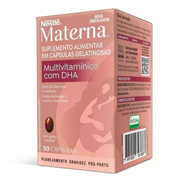 Materna Multivitamínico Dha 30 Cápsulas - Ultrafarma