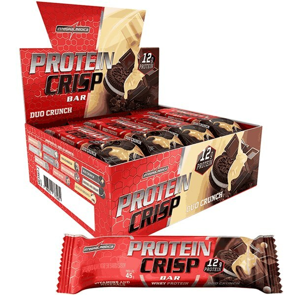 Barra De Proteína Crisp Bar Sabor Duo Crunch 45G - Ultrafarma