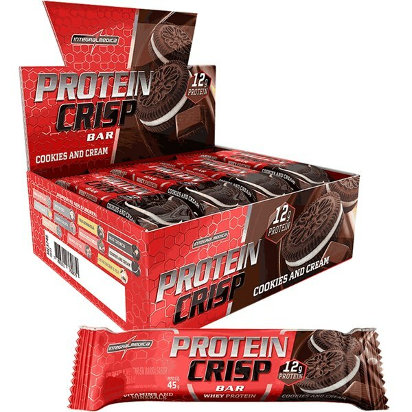 BARRA DE PROTEÍNA CRISP BAR SABOR COOKIES 45G - Ultrafarma