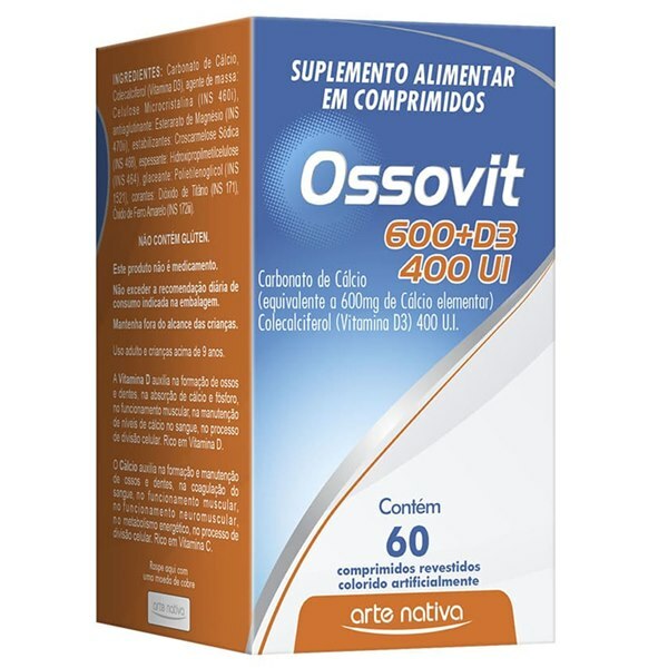 OSSOVIT 600MG + D3 400UI 60 COMPRIMIDOS - Ultrafarma