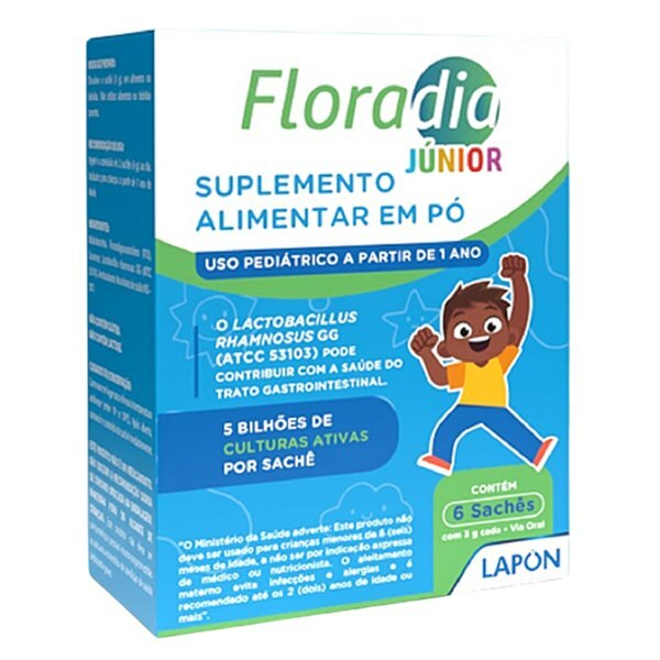 PROBIÓTICO - FLORADIA JÚNIOR 3G 6 SACHÊS - Ultrafarma
