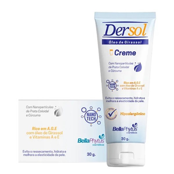 DERSOL 100% PURO CREME 30G - Ultrafarma