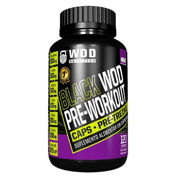 Pré-Workout Black Wod 120 Cápsulas - Ultrafarma
