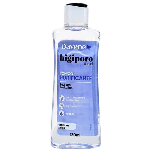 Tônico Purificante Facial Davene Higiporo Todas As Peles 130Ml - Ultrafarma