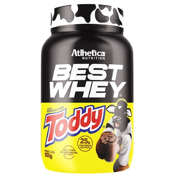 PROTEIN BEST WHEY SABOR ACHOCOLATADO TODDY POTE ATLHETICA 900G - Ultrafarma