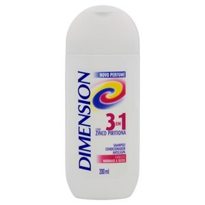 SHAMPOO DIMENSION 2 EM 1 PARA CABELOS NORMAIS A SECOS 200ML - Ultrafarma